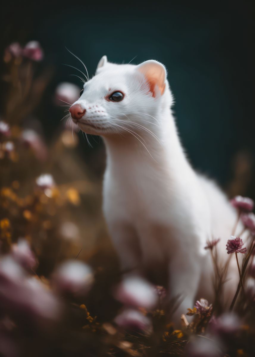'Magnificent ermine' Poster, picture, metal print, paint by Zooscape ...