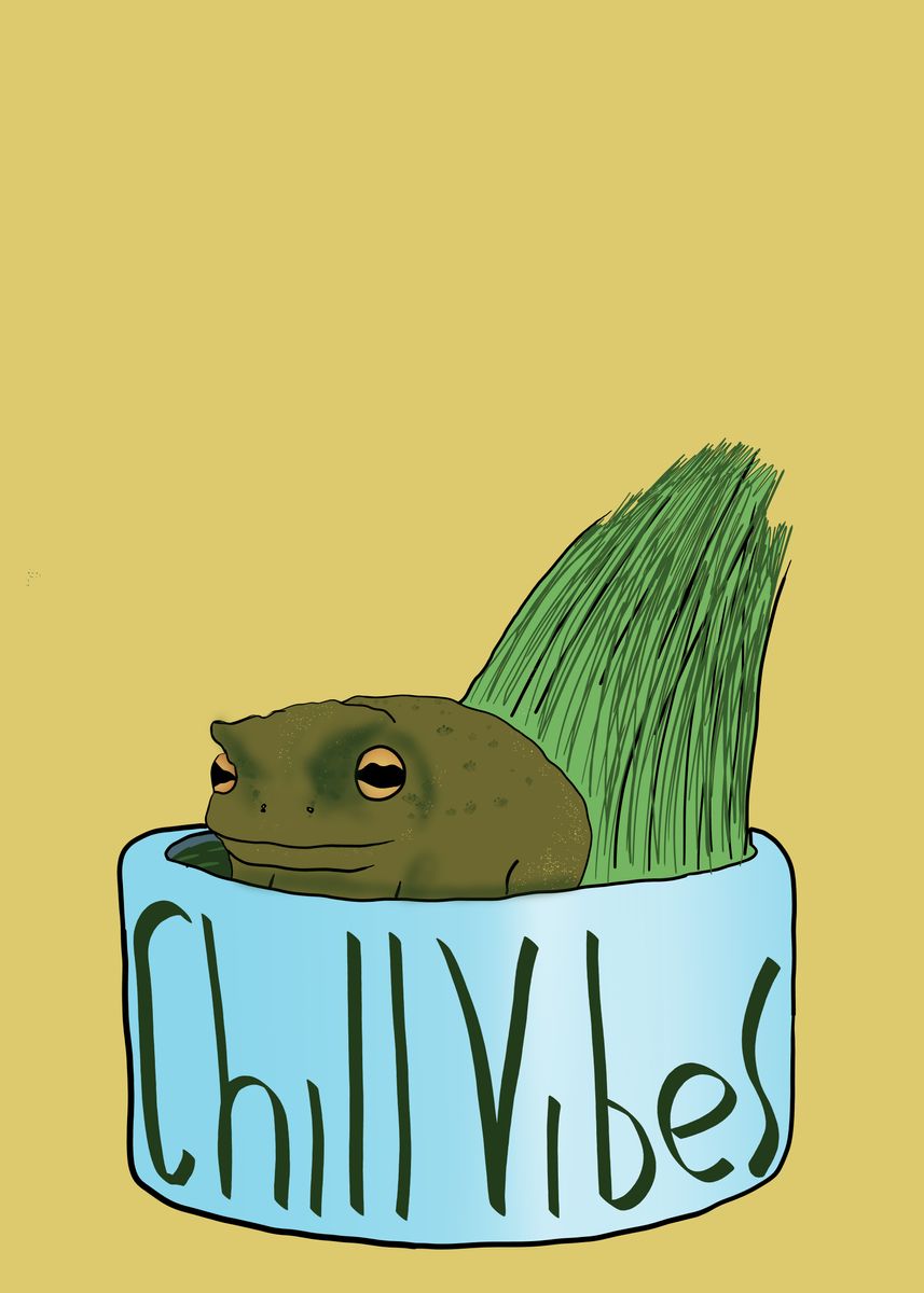 'Chill Vibes' Poster, picture, metal print, paint by George Reay | Displate