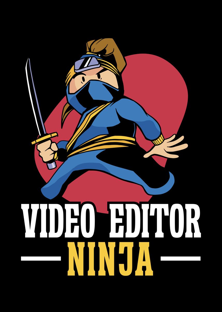 'Video Editor Video Editing' Poster, picture, metal print, paint by NAO ...