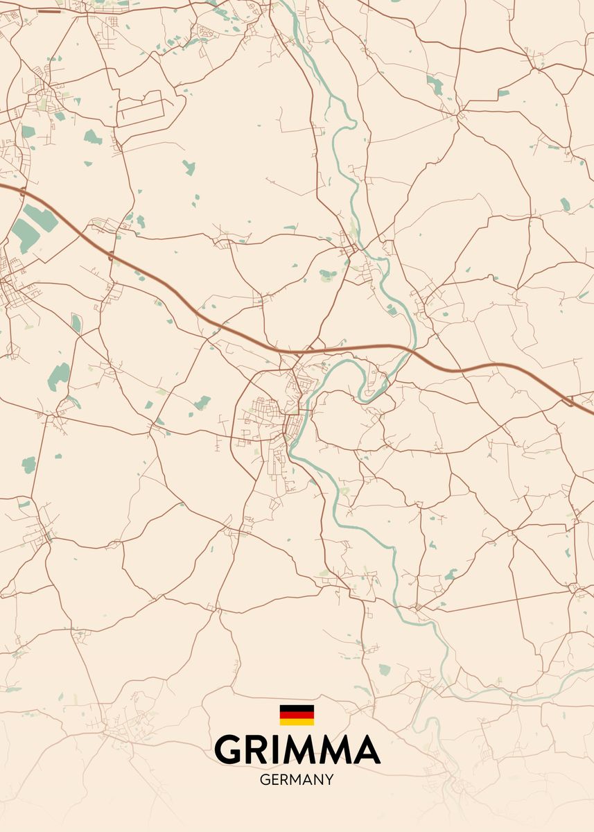 'Grimma DE' Poster by IMR Designs | Displate