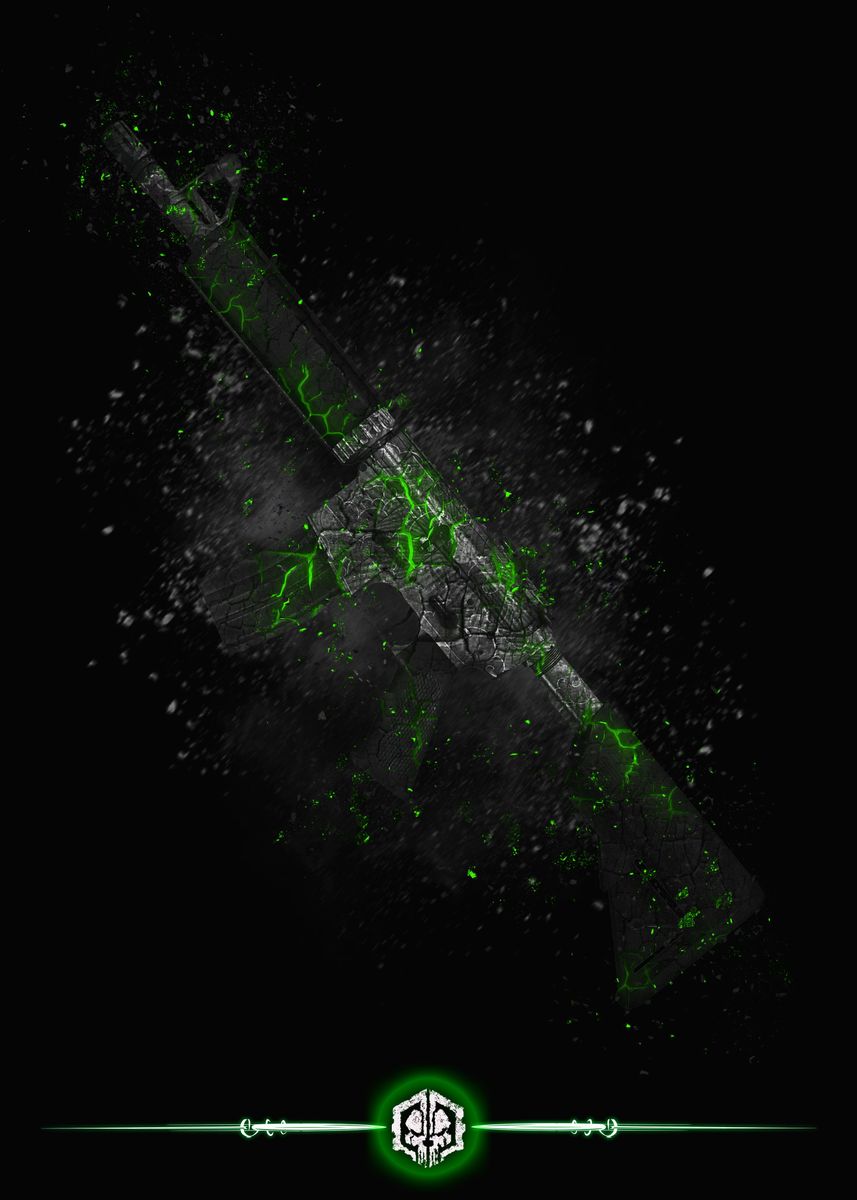 'gun and knife' Poster, picture, metal print, paint by Pop art | Displate