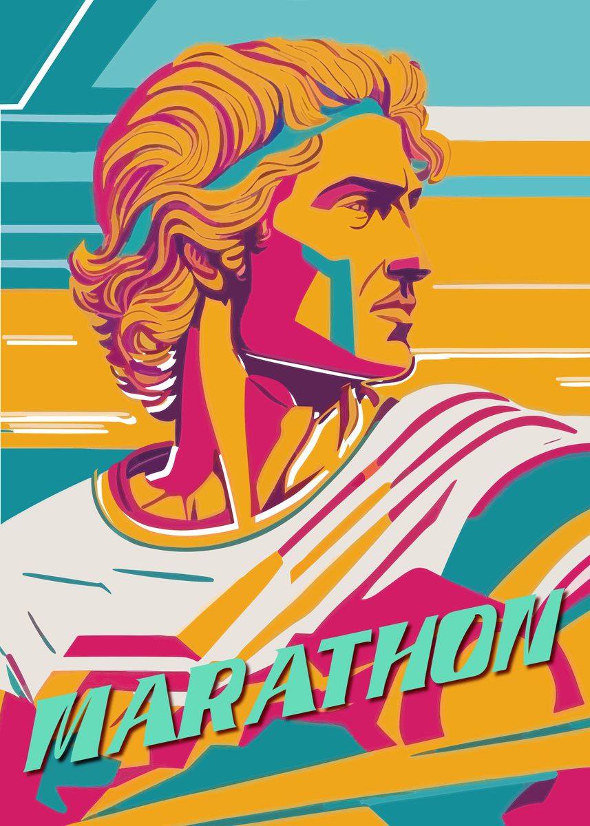 'Marathon' Poster by Portokalis | Displate
