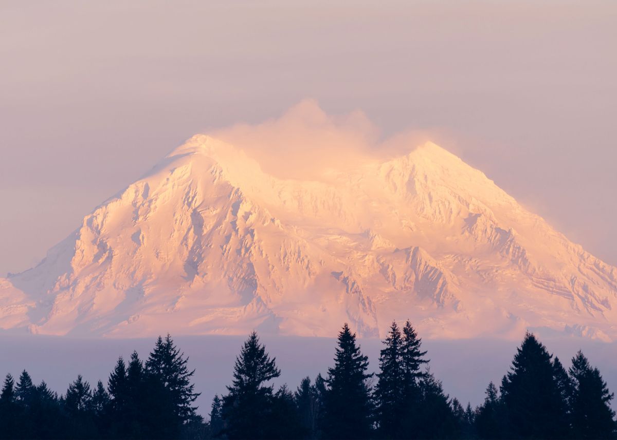'SNOW MOUNTAIN' Poster by LuckStory | Displate