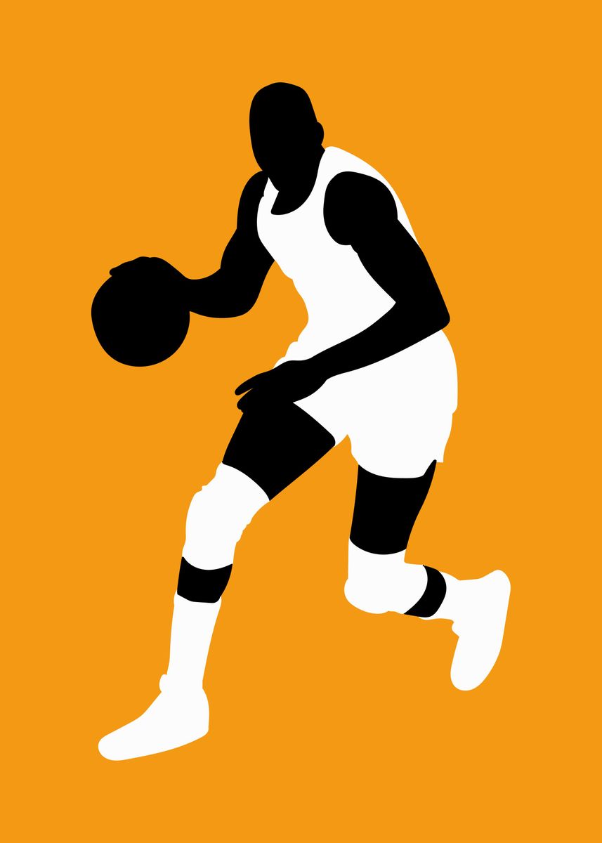 'minimalist basketball ' Poster by dam art | Displate