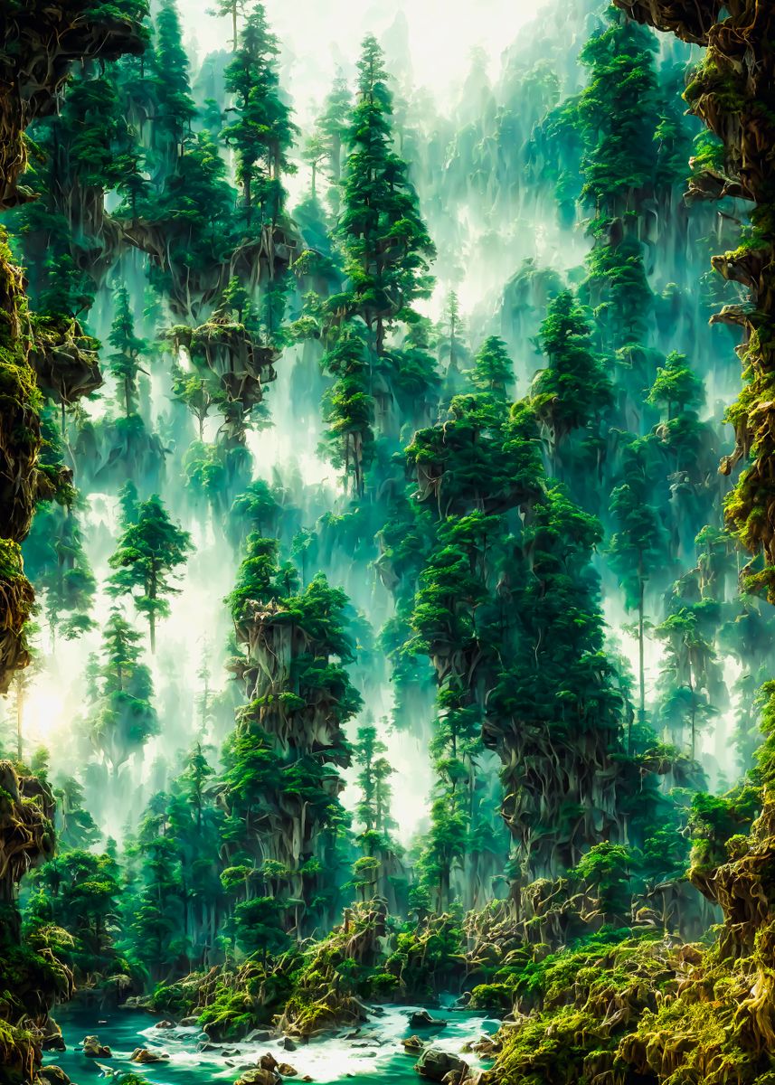 'The Magic of Trees' Poster by Diego The Designer | Displate