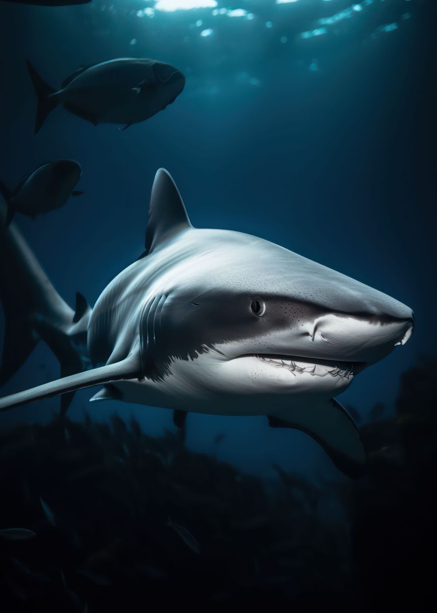 'Agile shark' Poster by Zooscape Wildlife | Displate