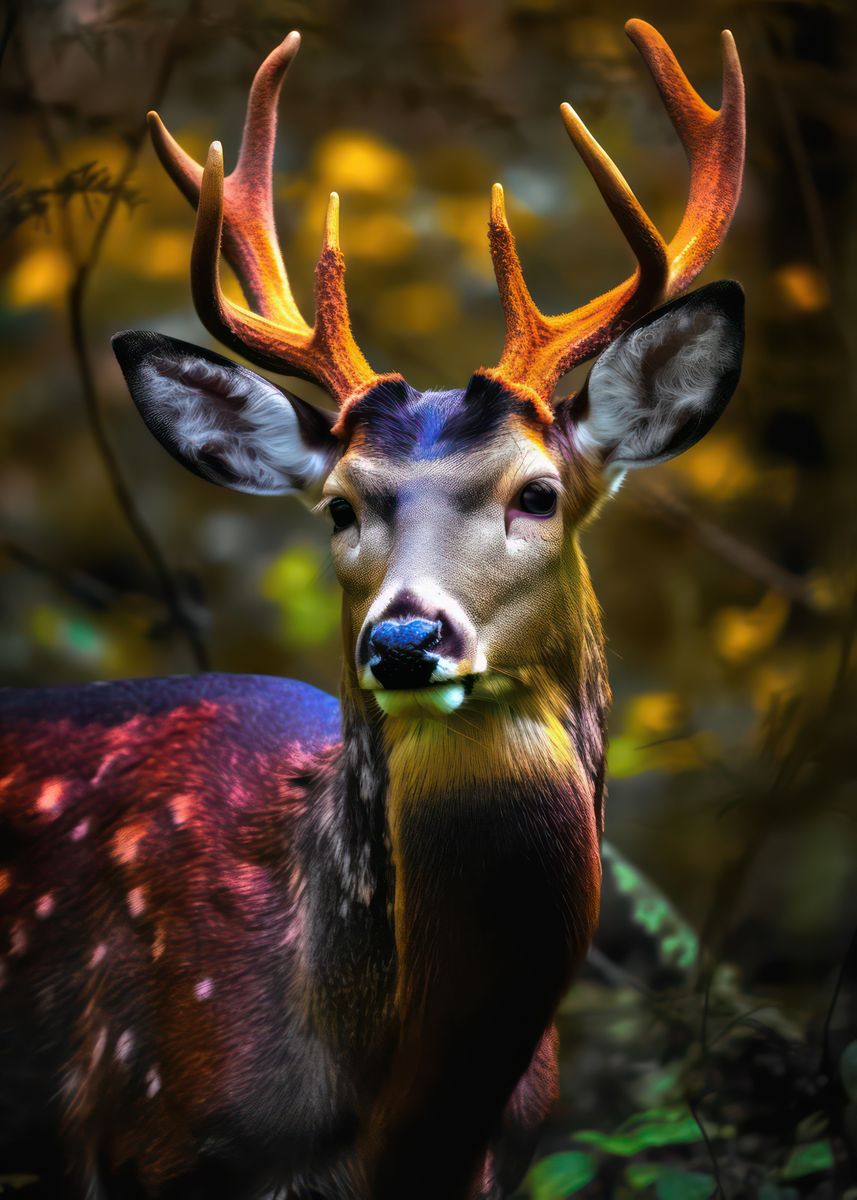 'Gorgeous deer' Poster by Zooscape Wildlife | Displate