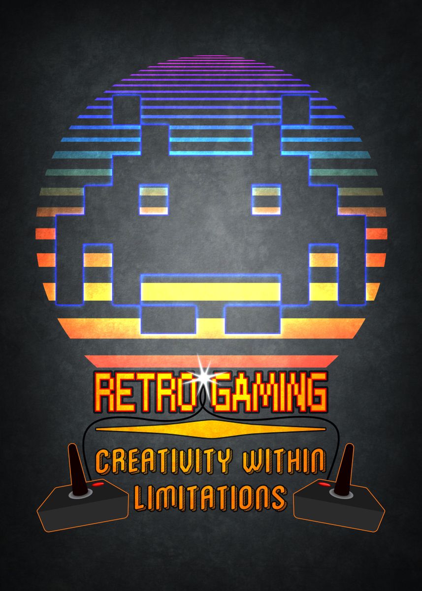 'Retro Gaming ' Poster, picture, metal print, paint by Arts and Minds ...
