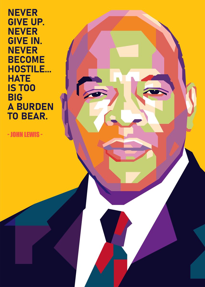 'John Robert Lewis' Poster, picture, metal print, paint by Ananda Praj ...