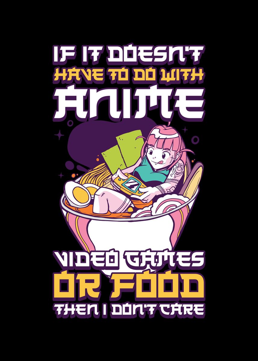 'To Do With Anime' Poster, picture, metal print, paint by CatRobot ...