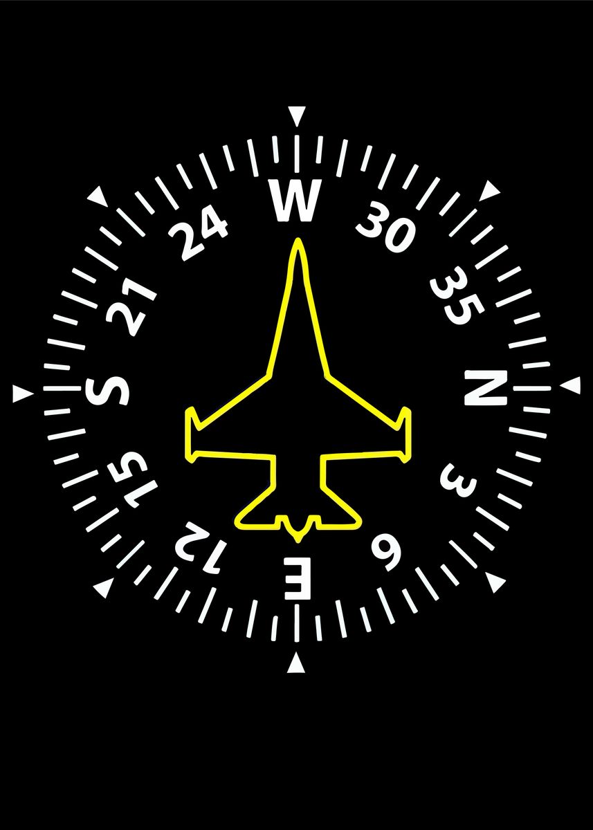 'pilot compass' Poster, picture, metal print, paint by Aksara voltdemom ...
