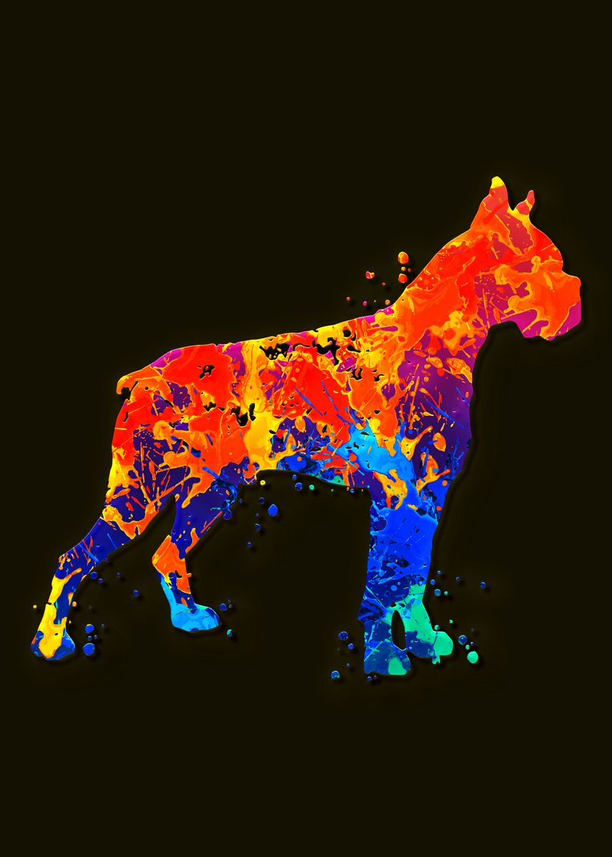 'Boxer Dog' Poster by Dalton Joyce | Displate