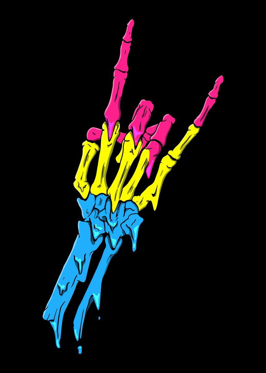 'Pansexual Pride Pan Flag' Poster, picture, metal print, paint by ...