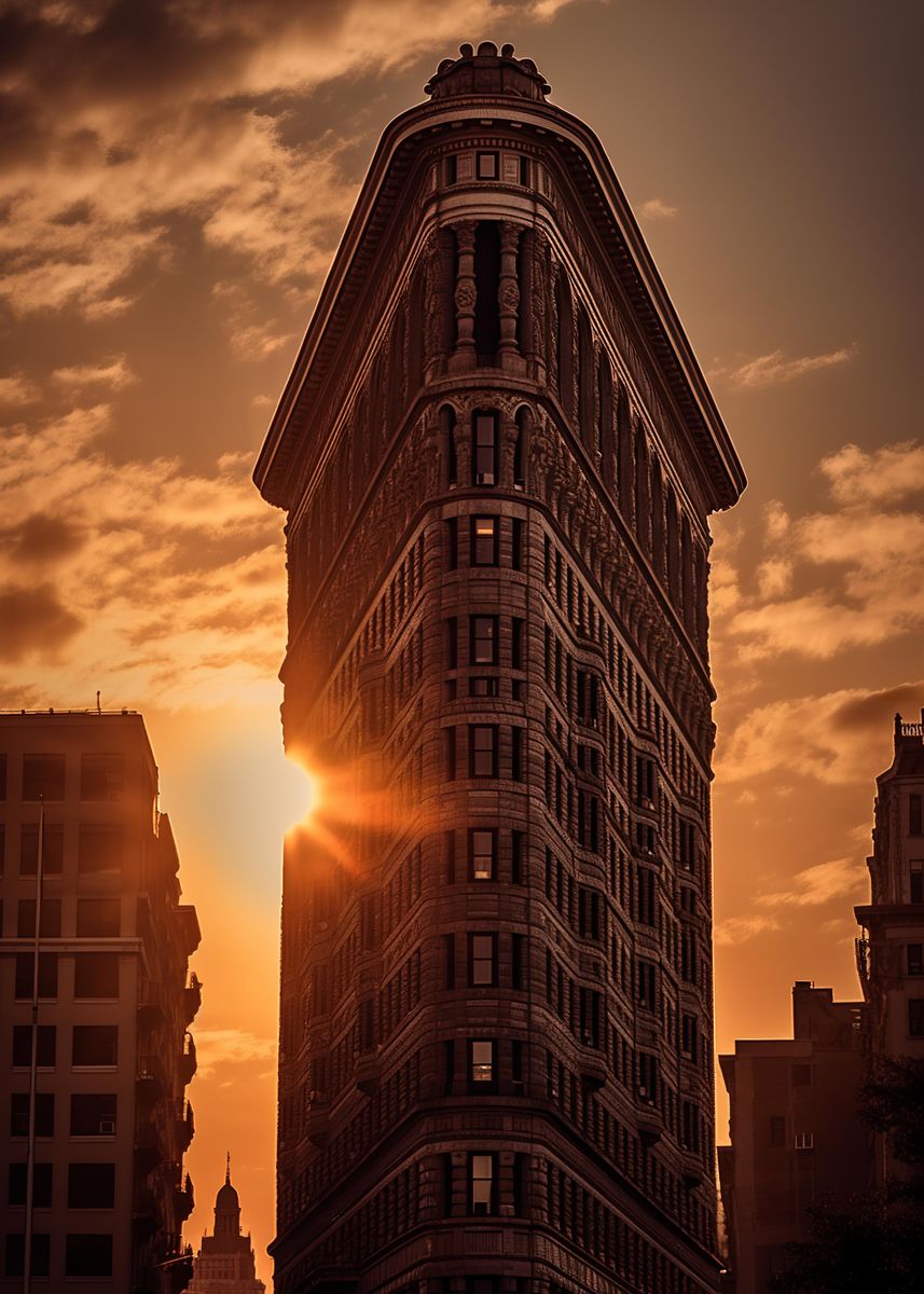 'The Flatiron Building' Poster by MaluBobo | Displate
