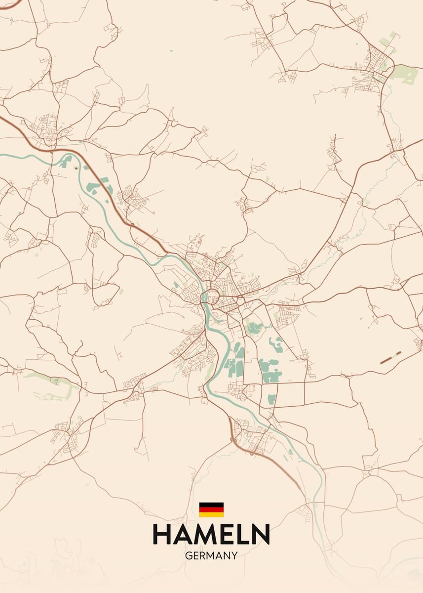 'Hameln DE' Poster by IMR Designs | Displate