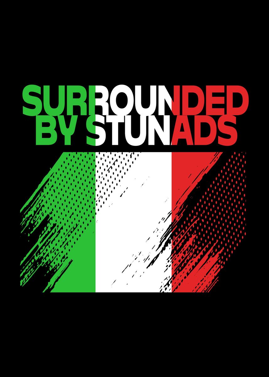 'Surrounded By Stunads' Poster, picture, metal print, paint by ...