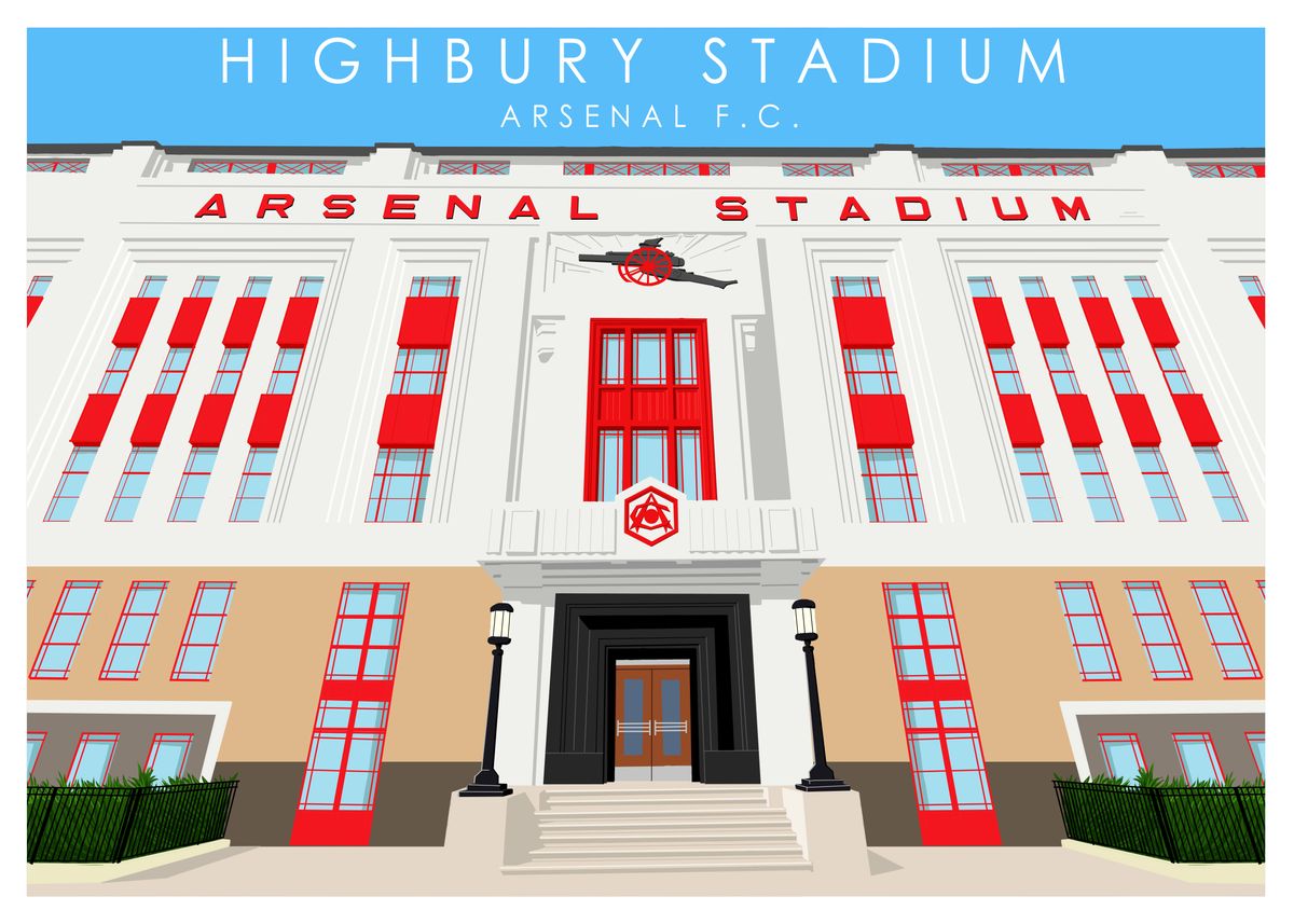 'Highbury Stadium' Poster by OmegaArt | Displate