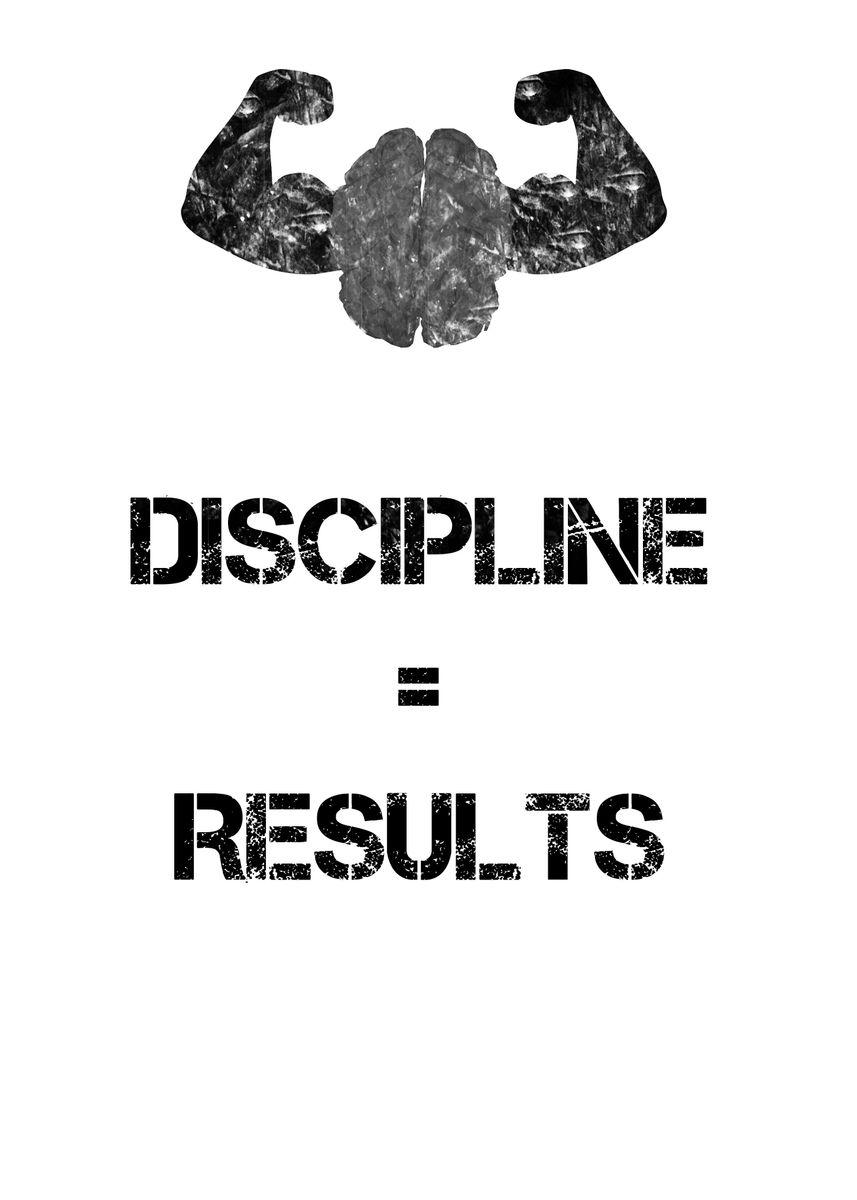 'DISCIPLINE' Poster, picture, metal print, paint by TroisiemeOeil ...