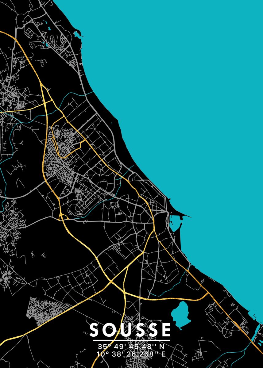 'Sousse Tunisia' Poster, picture, metal print, paint by Clayborne Frank ...