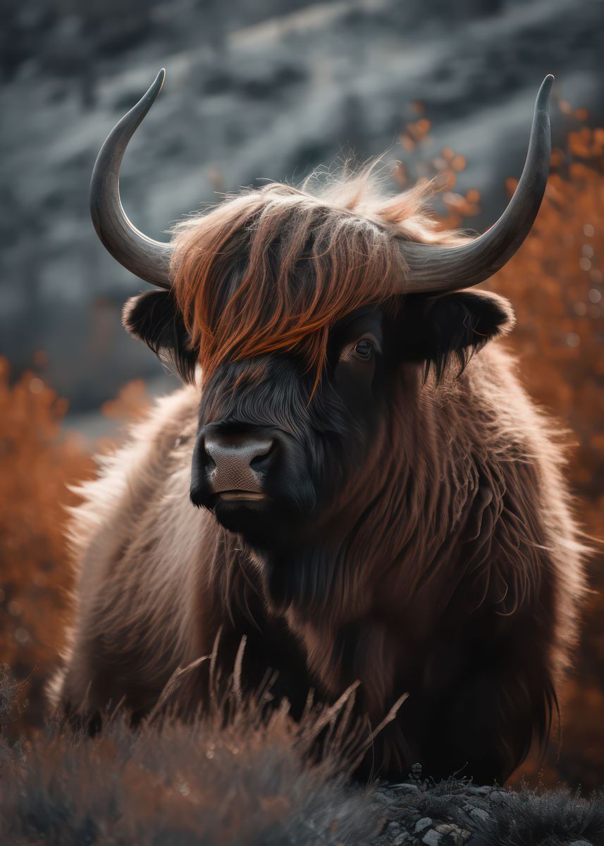 'Majestic yak' Poster, picture, metal print, paint by Zooscape Wildlife ...