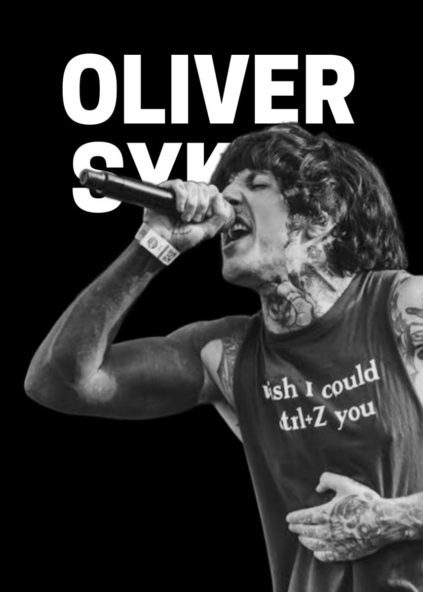 'Oliver Sykes BMTH' Poster, picture, metal print, paint by Batrisyia ...