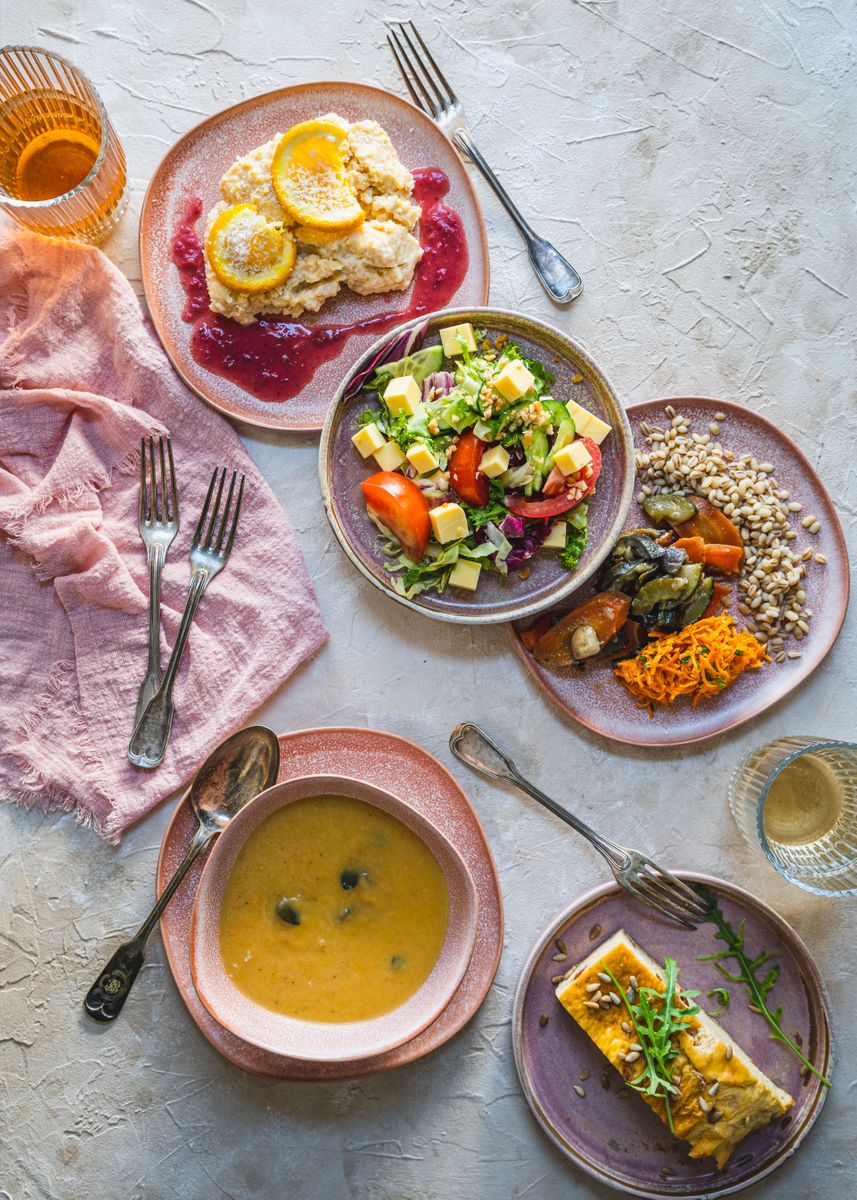 'Food table' Poster by MalCinga | Displate