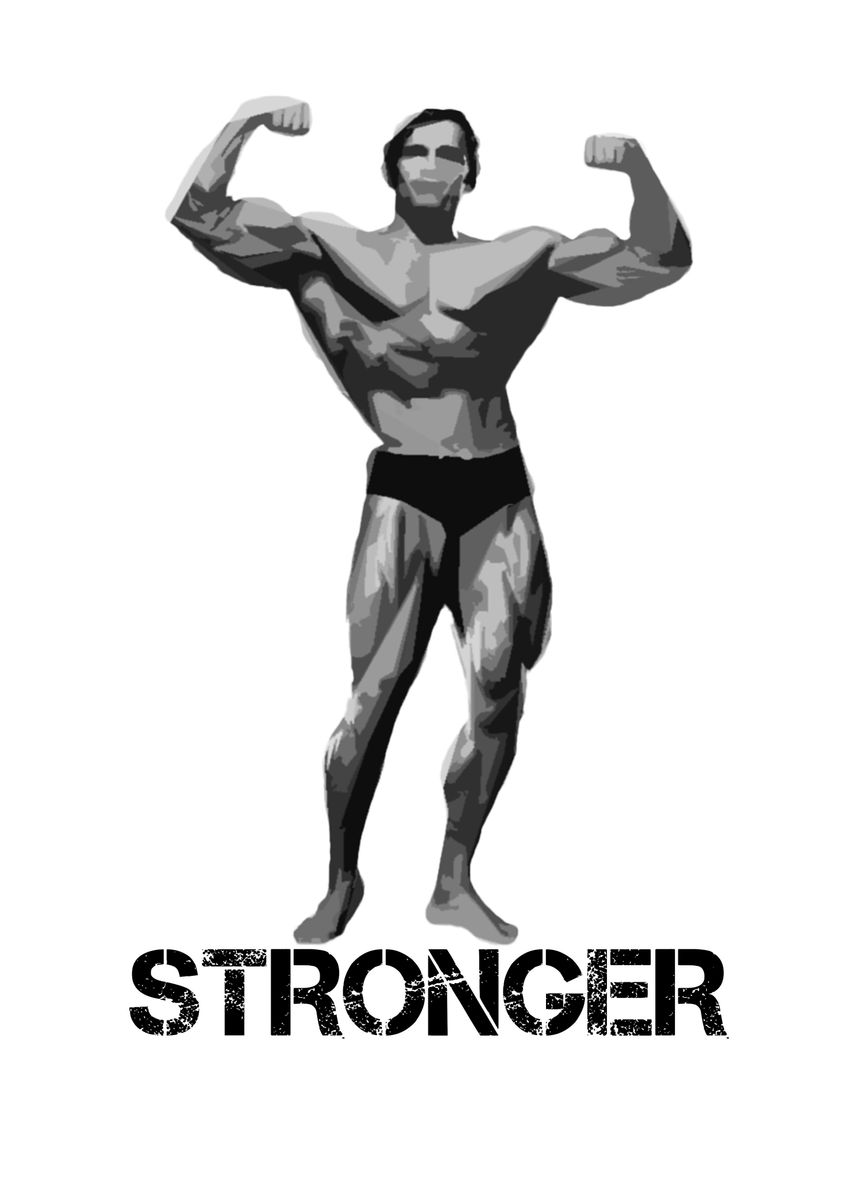 'STRONGER' Poster, picture, metal print, paint by TroisiemeOeil | Displate