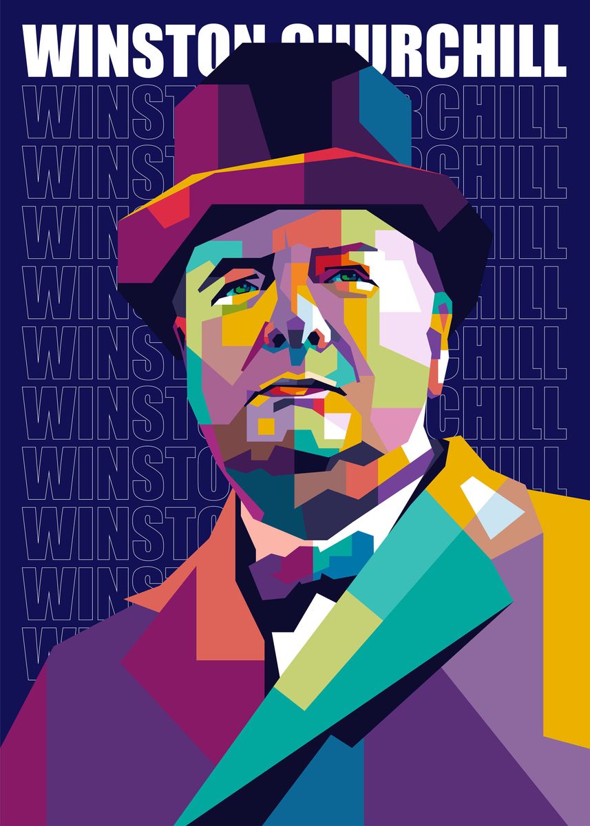 'Winston Churchill' Poster by Mas Nono | Displate