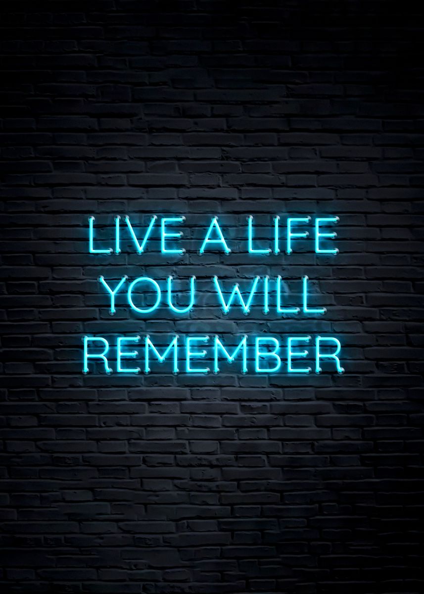 'Neon Quote Sign' Poster, picture, metal print, paint by Misbahul Munir ...