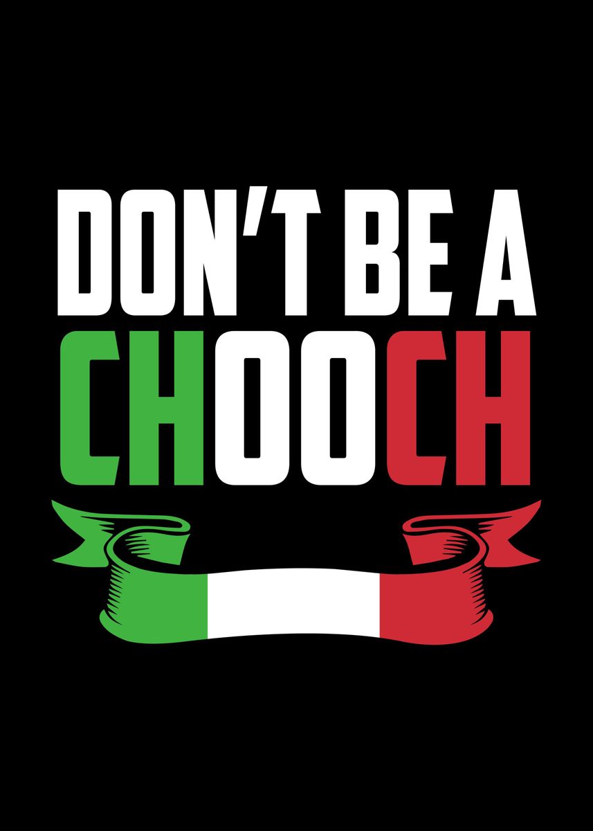'Dont Be A Chooch' Poster, picture, metal print, paint by FunnyGifts ...