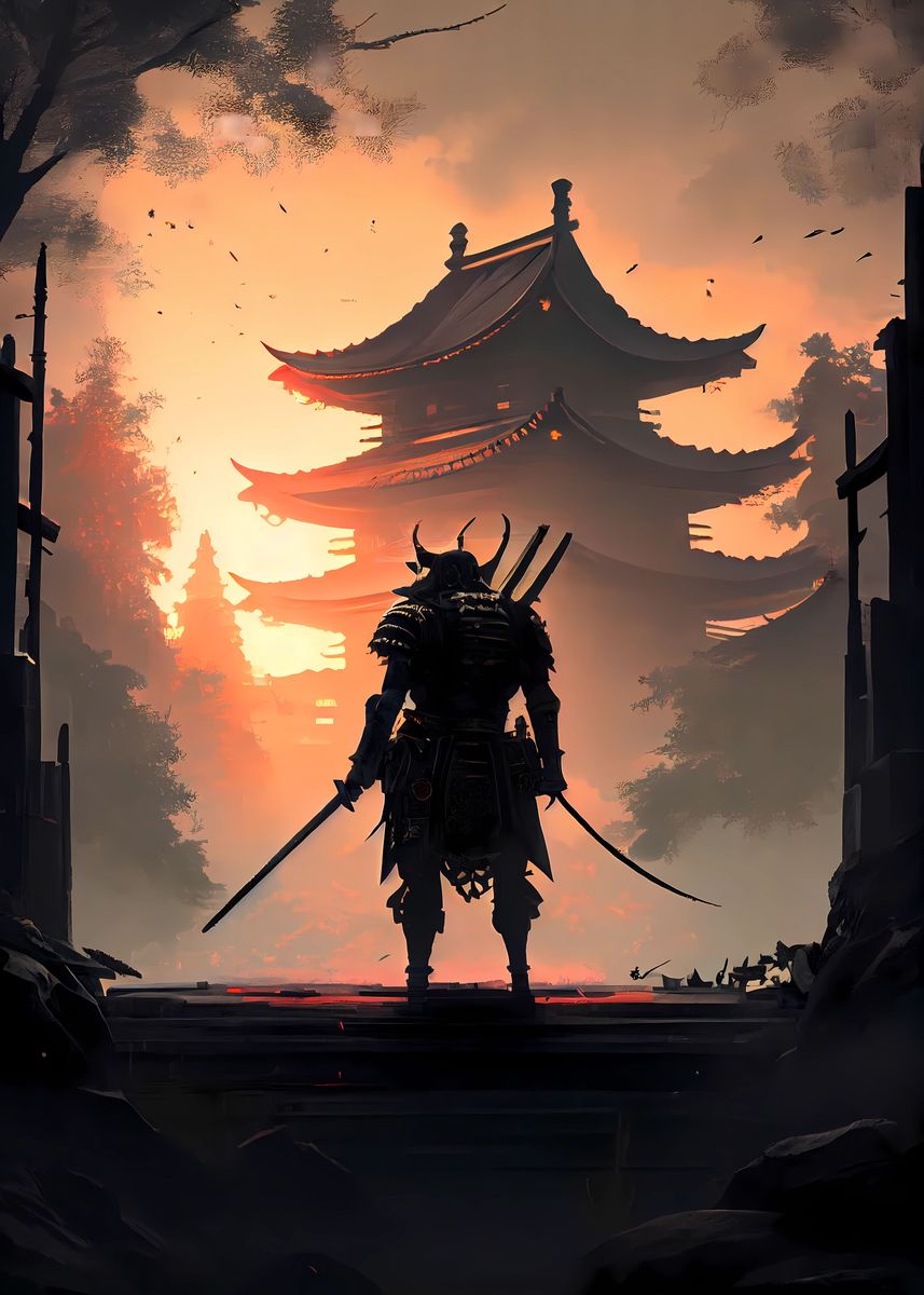 'Samurai Warrior Japan' Poster by FavoritePlates | Displate