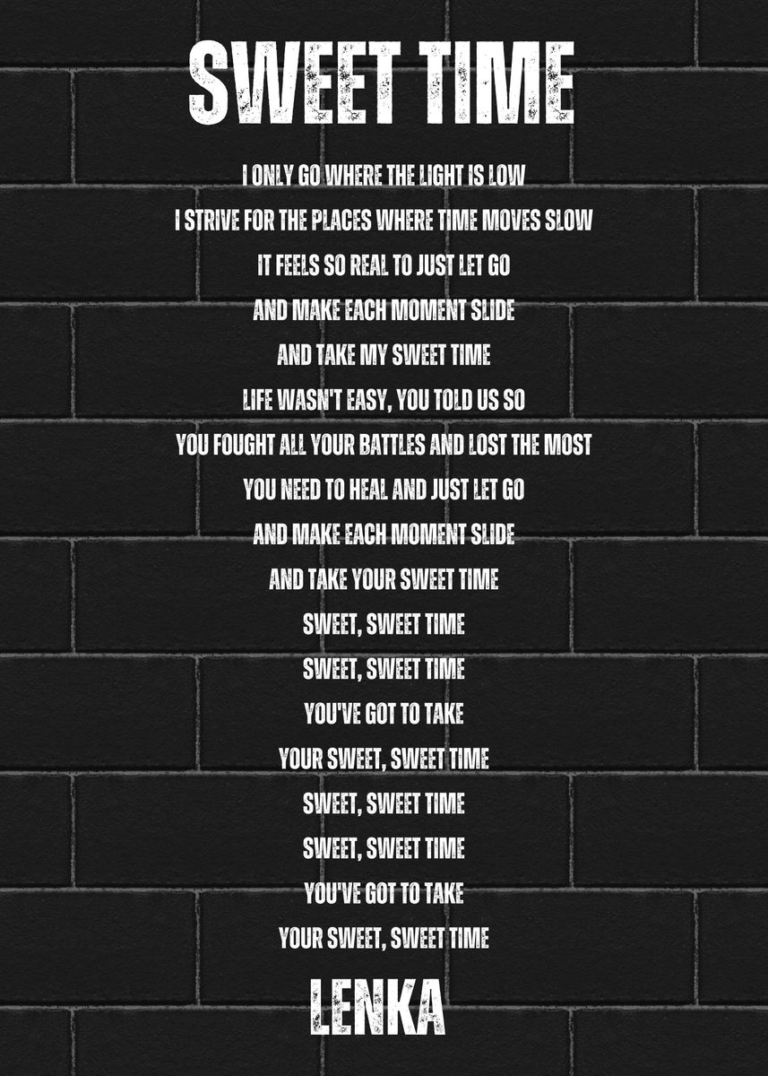 'Sweet Time' Poster, picture, metal print, paint by Wijaki Thaisusuken ...