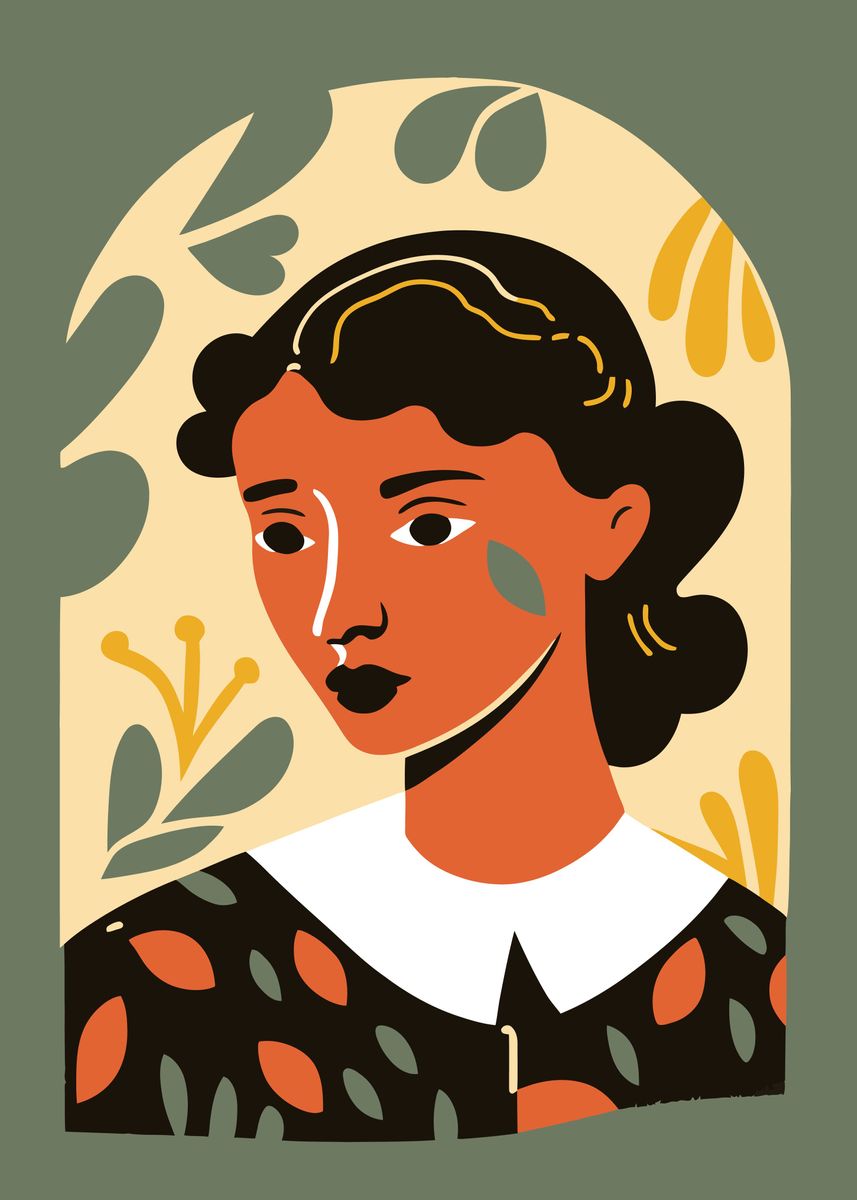 'Abstract Woman' Poster by valkry art | Displate