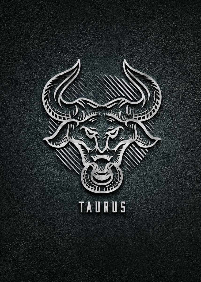 '3d Taurus Zodiac Symbol' Poster, picture, metal print, paint by Pakley ...