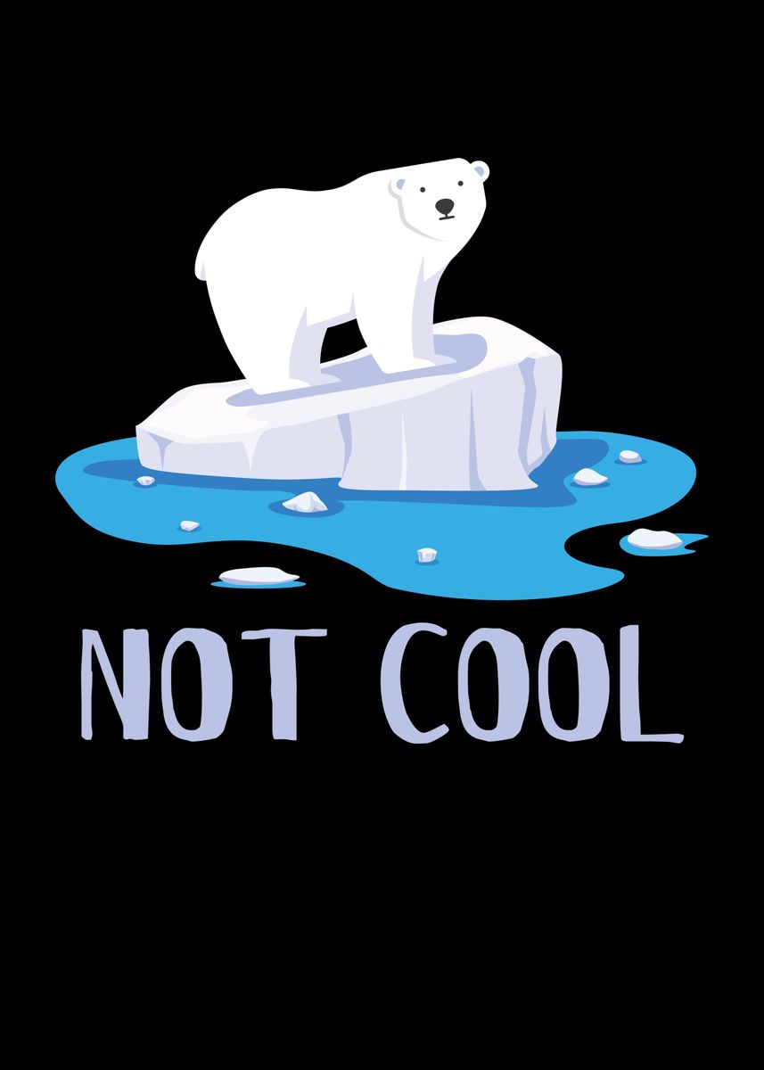 'Not Cool' Poster, picture, metal print, paint by Mooon | Displate