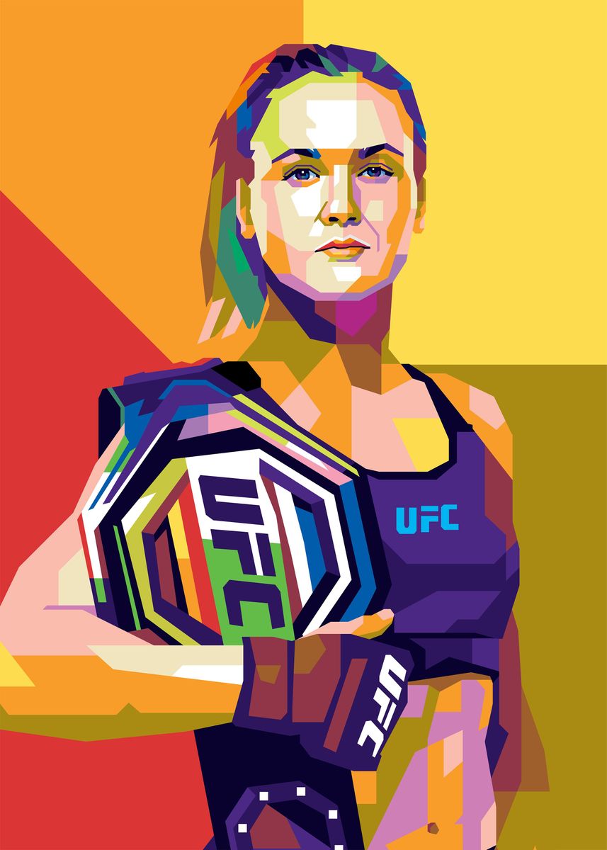 'Valentina Shevchenko' Poster, picture, metal print, paint by Indra ...