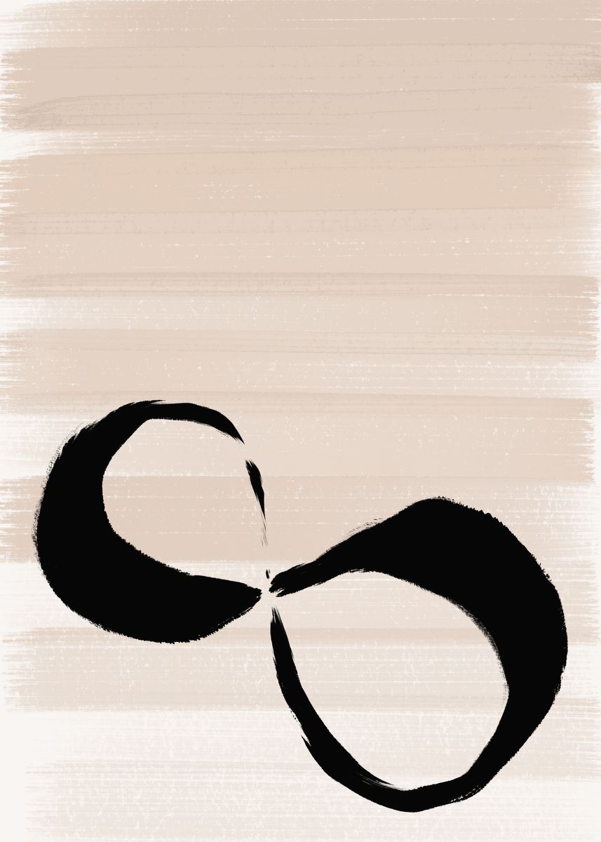 'Abstract Eight Number' Poster, picture, metal print, paint by dkDesign ...