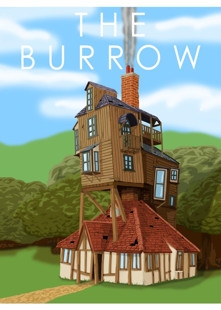 'The Burrow' Poster, picture, metal print, paint by OmegaArt | Displate