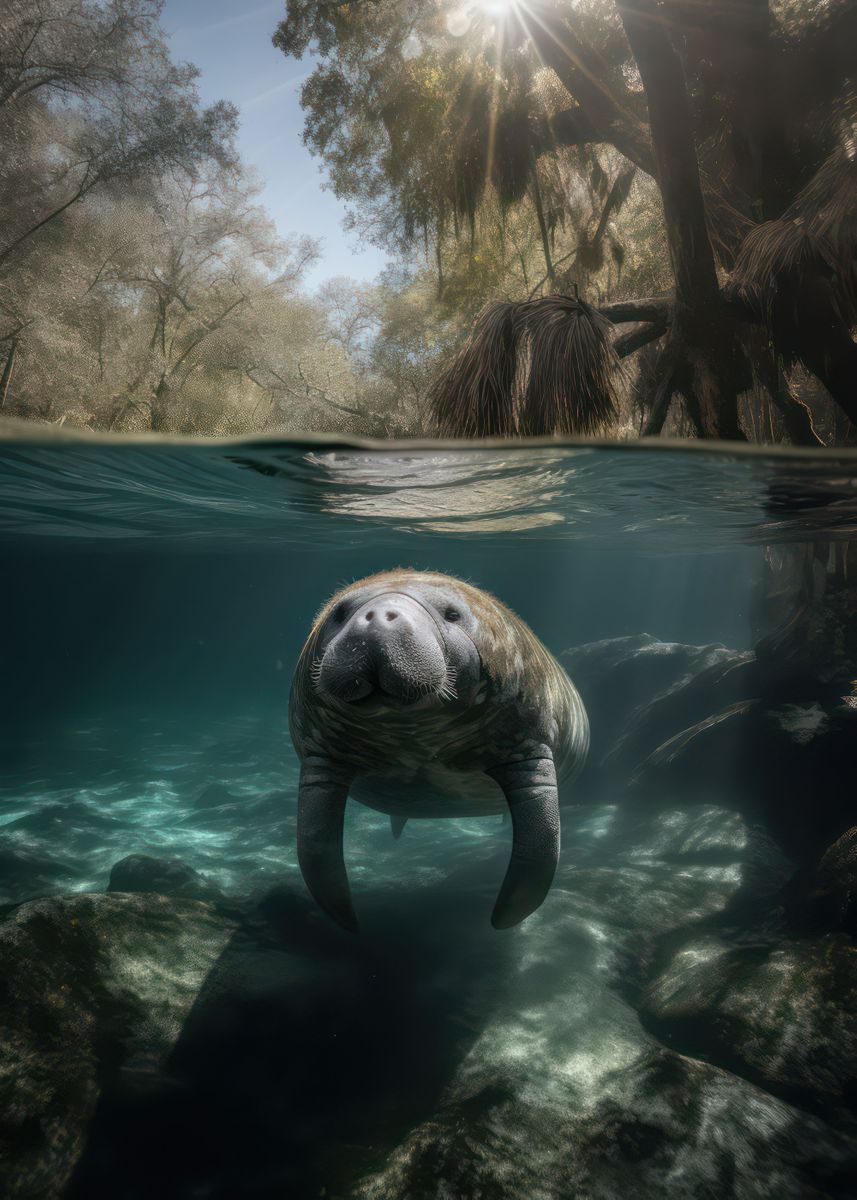 'Mighty hippo' Poster, picture, metal print, paint by Zooscape Wildlife ...