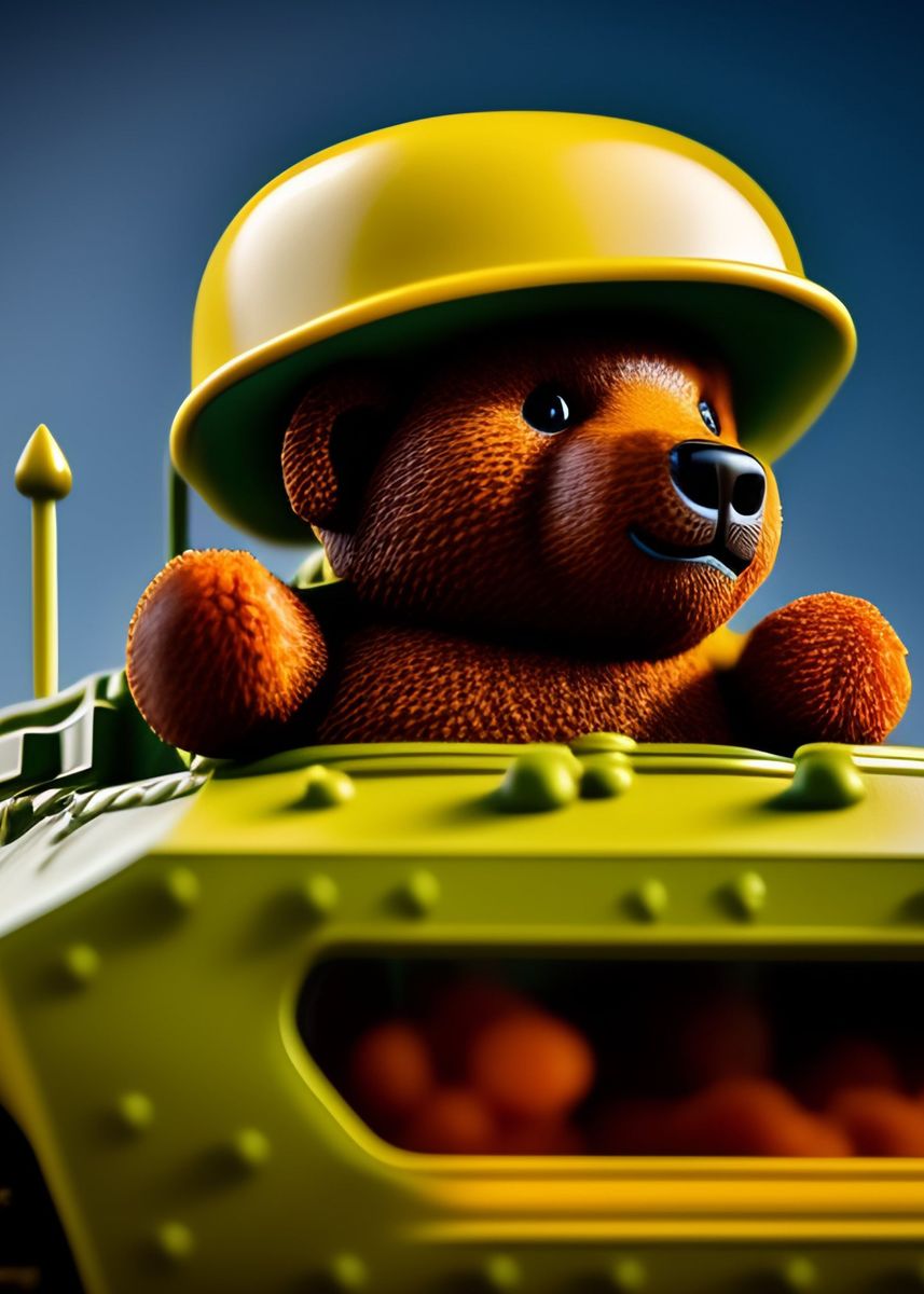 'the bear tank' Poster, picture, metal print, paint by GARFTE LE | Displate