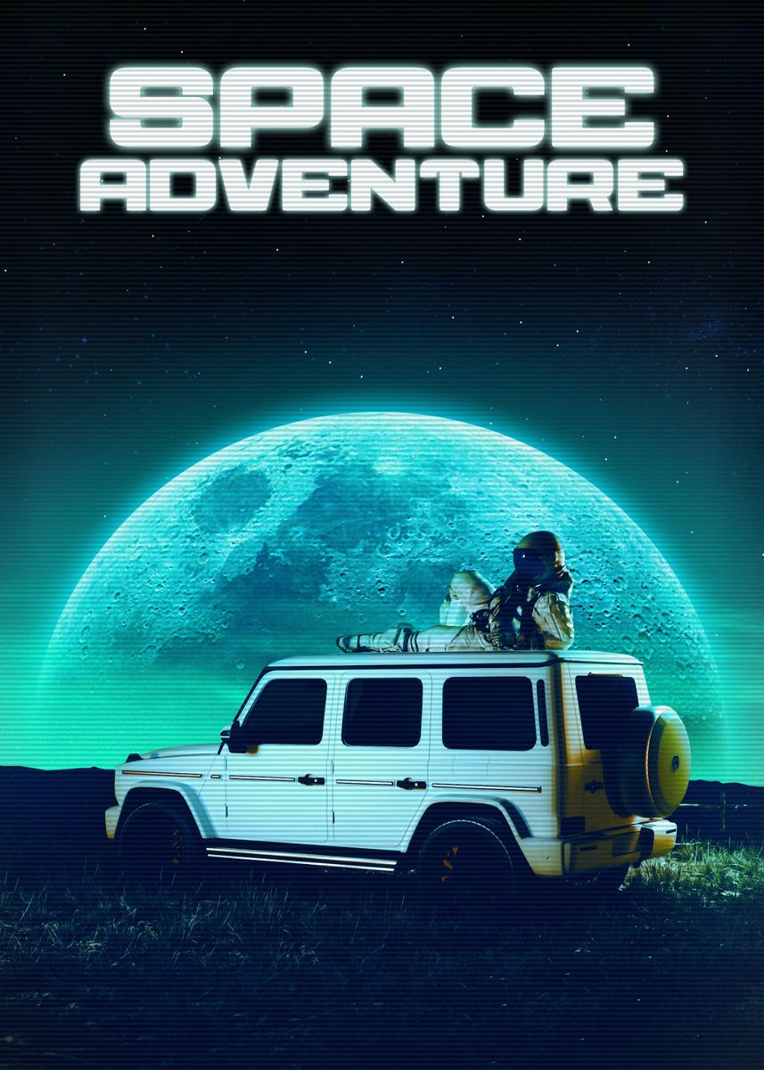 'space adventure' Poster, picture, metal print, paint by INSPIRE ...