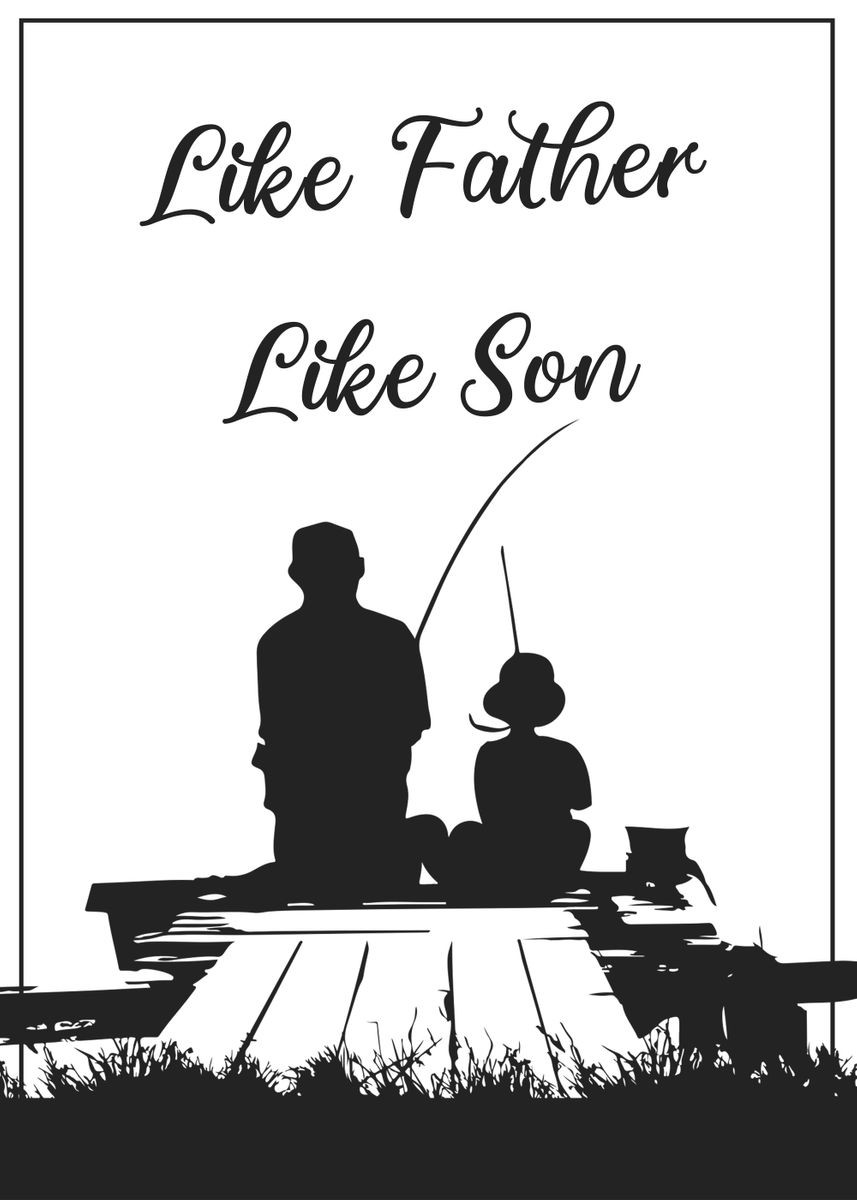 'Like Father Like Son' Poster, picture, metal print, paint by XandYart ...