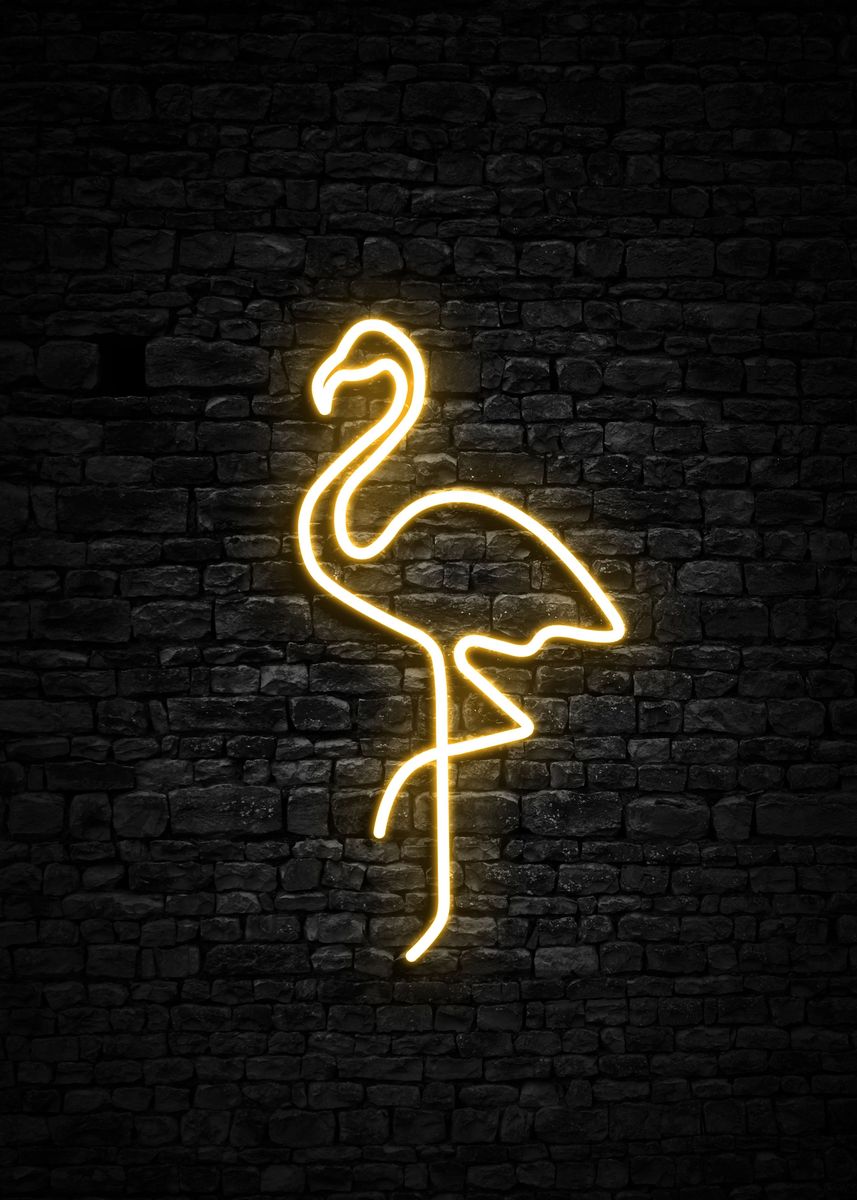 'bird in neon' Poster, picture, metal print, paint by Azlan Xavier ...