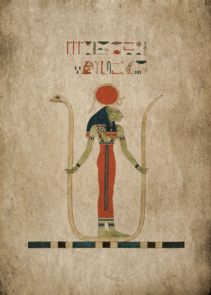 'Neith Egyptian God' Poster, picture, metal print, paint by XandYart ...