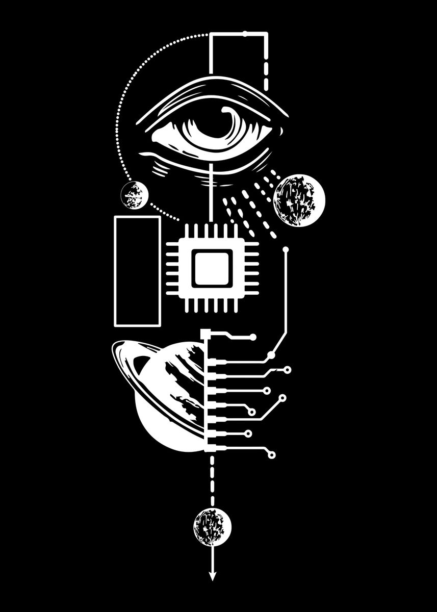 'Programmer Coder Chip' Poster, picture, metal print, paint by ...