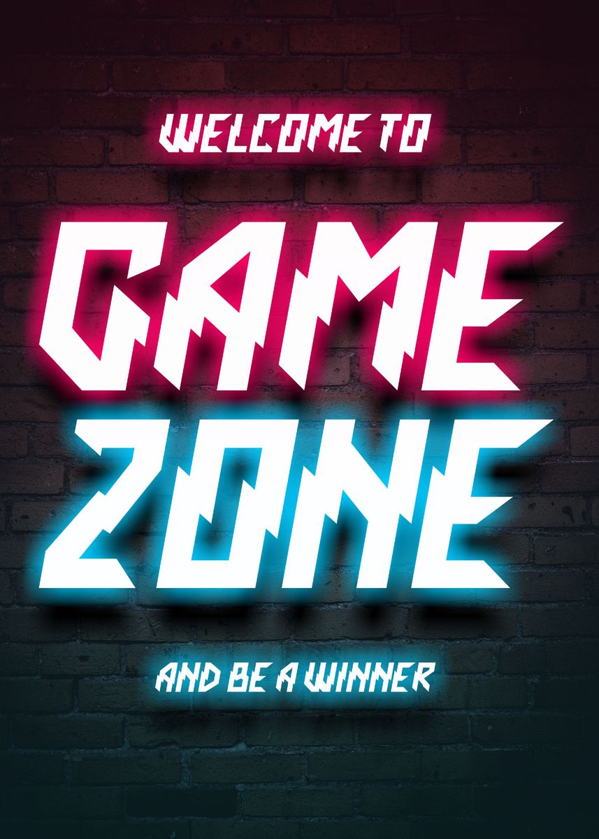 'Gaming Zone' Poster, picture, metal print, paint by Ander HaRRy | Displate