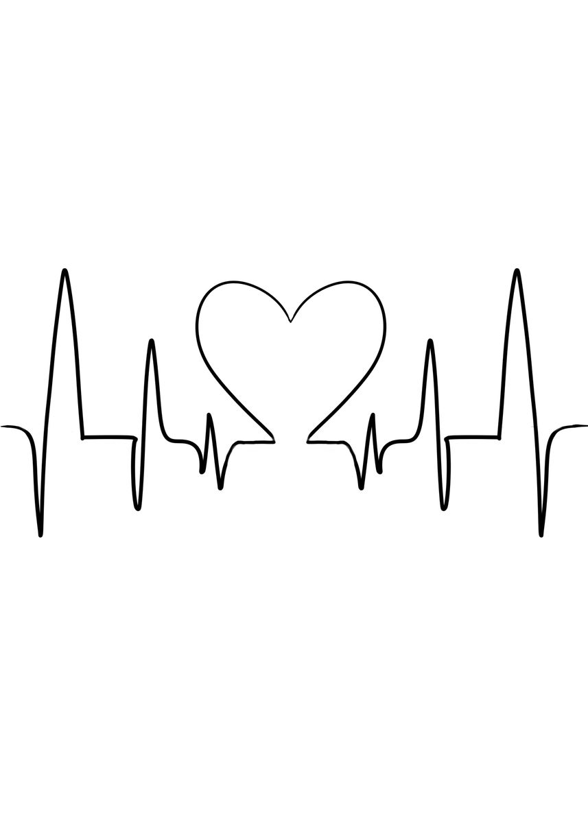 'HEART' Poster, picture, metal print, paint by Anam Hanif Studio | Displate