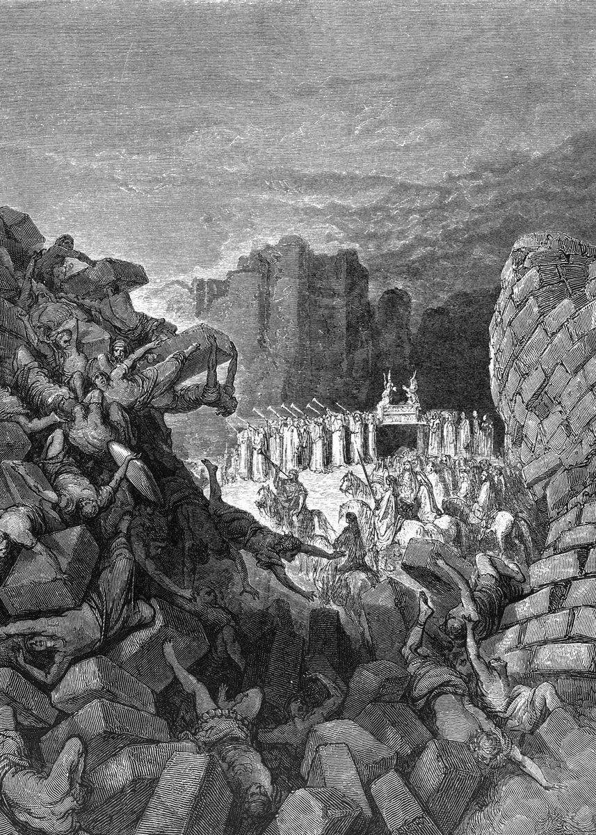 'The Walls of Jericho Fall' Poster, picture, metal print, paint by ...