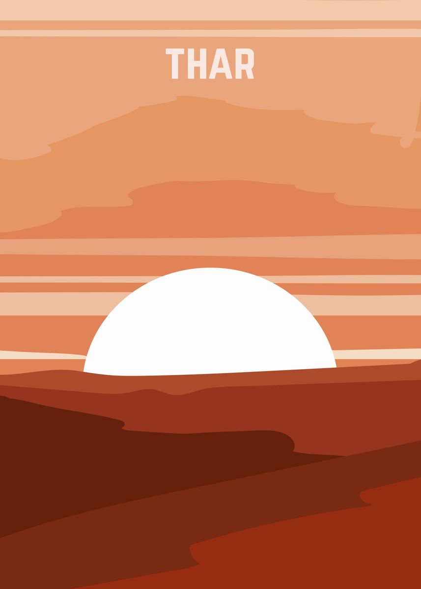 'Thar' Poster, picture, metal print, paint by Le Thi Thu Hien | Displate