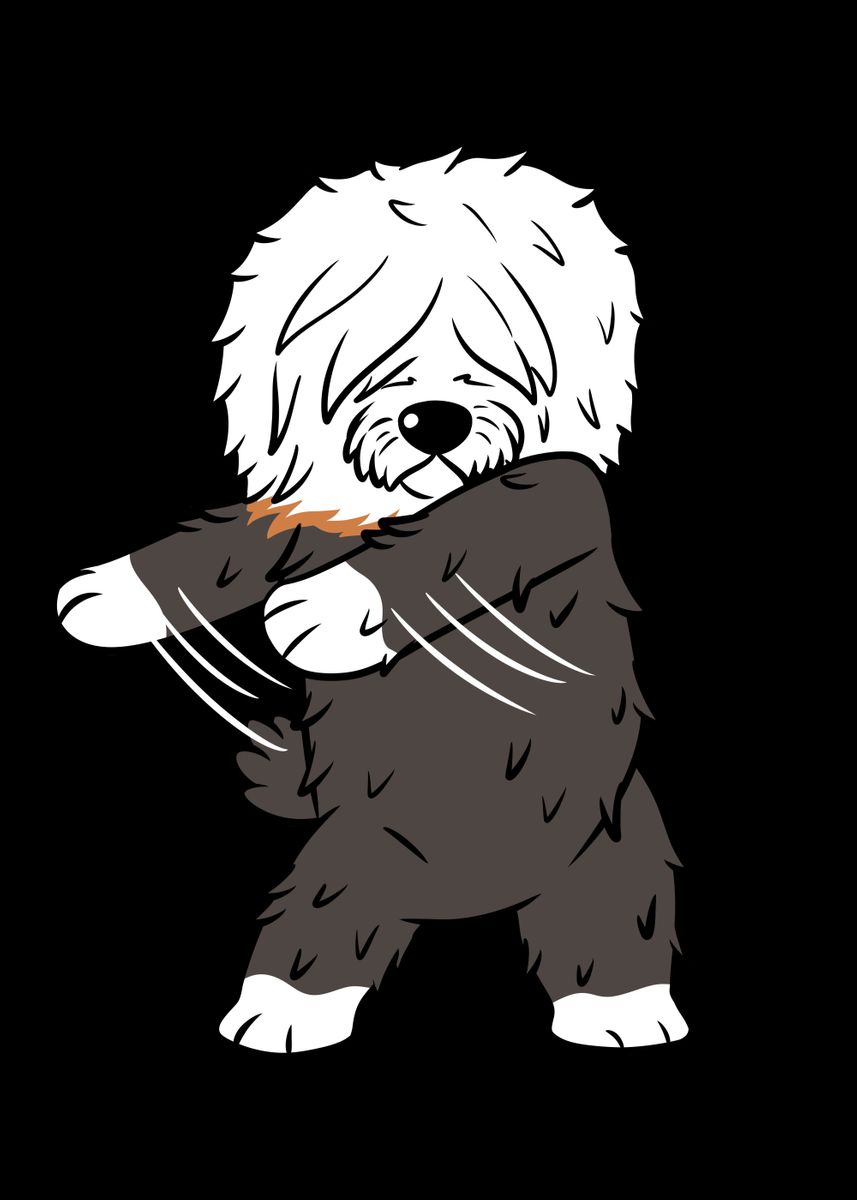 'OES Dog Flossing' Poster, picture, metal print, paint by PetPrints ...